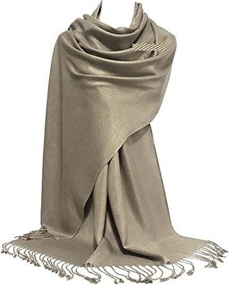 GFM Écharpe style pashmina - Toutes saisons - Tissage sergé doux - B9, B9-ekek-brown, L