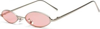 Generic Lunettes De Soleil Rondes &Agrave; Petite Monture For Hommes Et Femmes, Lunettes De Soleil De F&ecirc;te Sur Sc&egrave;ne De Vacances(Pink)
