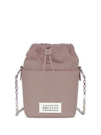 Maison Margiela sac porté épaule en cuir à lien de resserrage - Marron