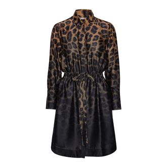 Karmamia Leopard Gradient Stilvolles Modeaccessoire - - Dresses - Damen - Mehrfarbig - L