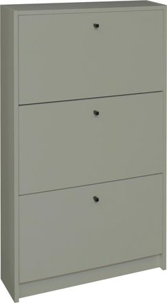 Xora Schuhkipper Flap, Grün, Pinien, Metall, 60x104x16 cm, Typenauswahl, stehend, Garderobe, Schuhaufbewahrung, Schuhkipper