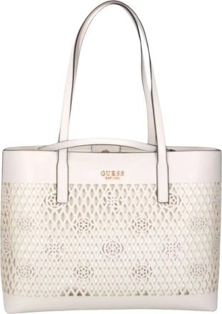 Guess Femme, Sacs, Blanc, Taille: ONE Size Letty Shopper