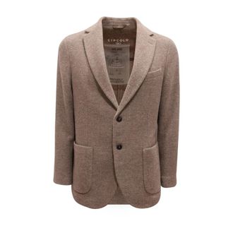 Circolo 1901 Woll-Kaschmir-Jacke Ungef&uuml;ttert Modell Cn4606 - - Jackets - Herren - Beige - M