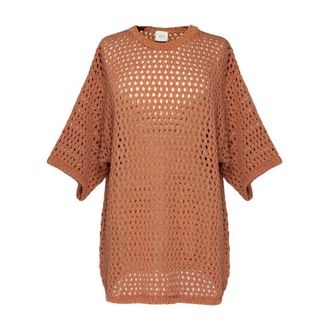 Alysi Damen, Strickwaren, Braun, SGr&ouml;&szlig;e