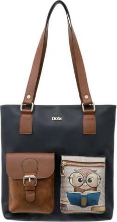 Dogo Multi Pocket Bag-The Wise Owl, Womens, Bleu Foncé