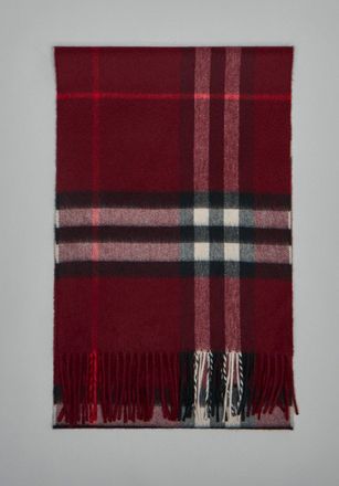 Burberry Checked Fringed-Edge Scarf