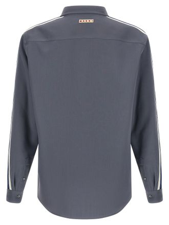 Marni Mens Gray Virgin Wool Blouse