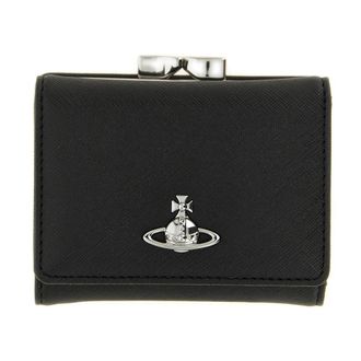 Vivienne Westwood Orb Emblem Clasp Wallet - - Accessories - Damen - Schwarzk - ONE SIZE