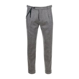Berwick 1707 Homme, Pantalons, Gris, Taille: XL An4326Retro Pantalon Court