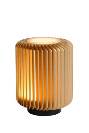 Lucide TURBIN - Tischlampe - &Oslash; 10,6 cm - LED - 1x5W 3000K - Mattes Gold/Messing