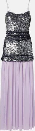 Jacques Wei Robe longue à sequins
