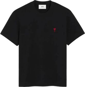 Ami Femme, Tops, Noir, Taille: 40 FR T-shirt Ami de Coeur