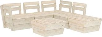 vidaXL Salon de Jardin Palette 6 pcs Meubles de Terrasse Mobilier de Patio Meubles dExtérieur Mobilier de Jardin Bois dEpicéa Imprégné