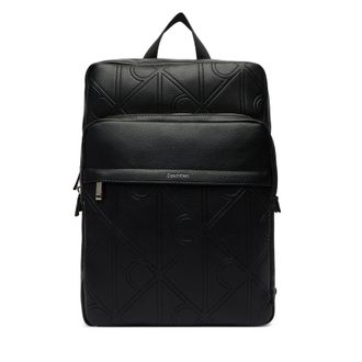 Calvin Klein Umh&auml;ngetasche Calvin Klein Emblem Aop Emboss Slim Square Bp LV04D3328G Schwarz