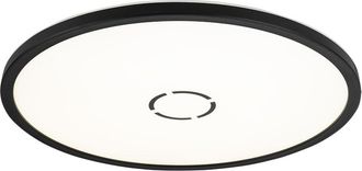 Briloner Briloner Leuchten - LED Deckenleuchte, Deckenlampe mit Hintergrundbeleuchtungseffekt, 18 W, 2.400 Lumen, 4.000 Kelvin, Rund, Wei&szlig;-Schwarz, &Oslash; 29,3cm