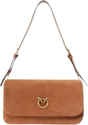 Pinko Pinko, Femme, Sacs, Brun, Taille: ONE Size Shoulder Bag