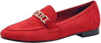 Marco Tozzi by Guido Maria Kretschmer Damen Slipper aus Leder Elegant, Rot (Red), 39 EU