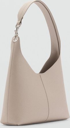 Mango Sac cabas détail métallique gris clair/pastel - Femme - Taille unique - MANGO