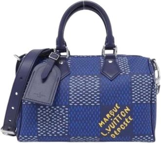 Louis Vuitton unisex, Pre-owned, Bleu, Taille: ONE Size Sac Boston Pre-owned