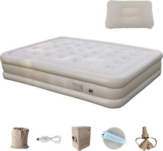 Generic Camping-Schlafmatte, aufblasbare Campingmatratze, verdickte Campingmatratze, selbstaufblasendes Doppelbett, luxuri&ouml;se Luftmatte mit eingebauter Pumpe 