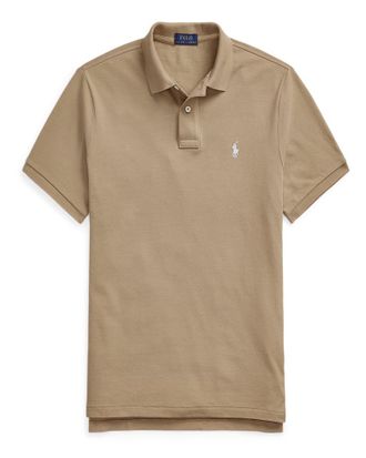 Ralph Lauren Piqu&eacute;-Poloshirt mit kleiner Pony-Stickerei, Custom Slim Fit in