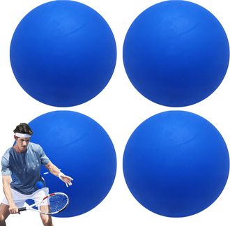 Generic mit hoher Elastizität - 4 x Squash-Trainingsball, kleine Ausrüstung für hohle Rückpralls, hilft bei der Praxis der Sichtbarkeit, Schnell-Freizeitwerkz