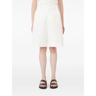 Max Mara Tailored White Bermuda Shorts - White