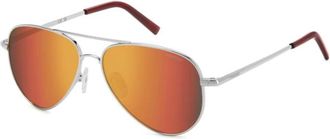 Polaroid unisex, Accessoires, Gris, Taille: 52 MM Lunettes de soleil &eacute;l&eacute;gantes en vert/bleu