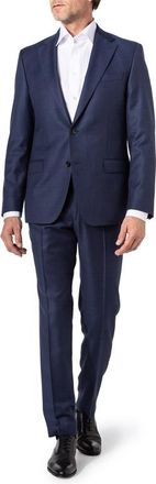 Digel Herren Anzug blau Schurwolle