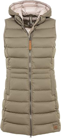 Camel Active Damen Steppweste mit abnehmbarer Kapuze Grün, womenswear-36