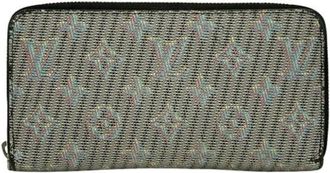 Louis Vuitton unisex, Pre-owned, Gris, Taille: ONE Size Portefeuille en toile Pre-owned