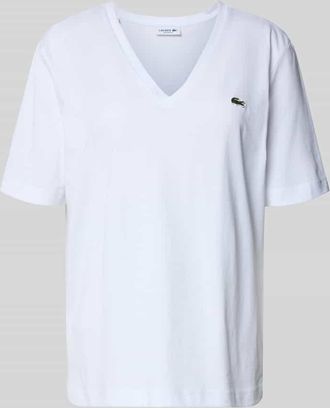 Lacoste Relaxed Fit T-Shirt aus reiner Baumwolle