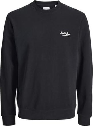 Jack & Jones Jjearchive Graphic Sweat &agrave; col Rond Noos, Noir, L