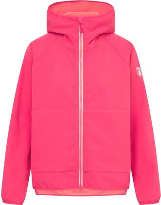 Derbe Softshelljacke Kurz Peutby Damen Pink Azalea 46 | &Uuml;bergangsjacke | Frauen| Kapuze | Zip | Hamburg