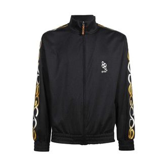 GCDS Logo&auml;rmel Techno Fabric Sweatshirt - - Jackets - Herren - Schwarzk - S