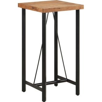 vidaXL Bartisch 55x55x107 cm Massivholz Akazie und Eisen - Vidaxl