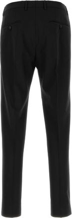 Dolce & Gabbana Mens Black Stretch Wool Pant Nero Pantaloni Trousers