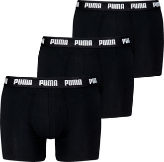 Puma Boxershorts PUMA PUMA MEN EVERYDAY BOXERS 3P, Herren, Gr. XXL, schwarz, Obermaterial: 95% Baumwolle, 5% Elasthan, eng, Unterhosen, mit Komfortbund