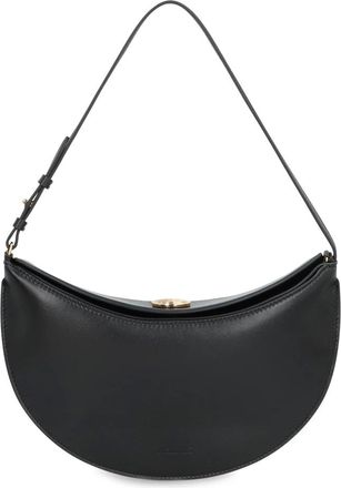 Jacquemus Femme, Sacs, Noir, Taille: ONE Size Petit sac bandoulière Ovalo en cuir
