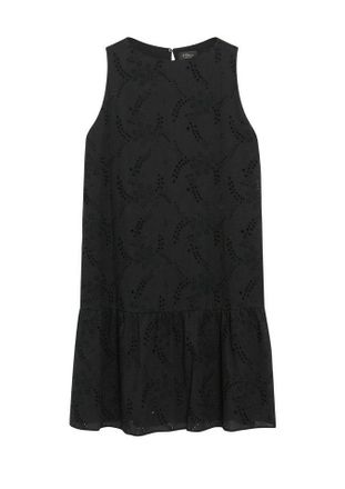 s.Oliver Minikleid Kleid Kleid mit Lochstickerei und R&uuml;schen