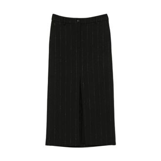 Seventy Bleistift-Midi-Rock mit Frontschlitz - - Skirts - Damen - Schwarzk - XS