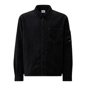 C.P. Company Gef&uuml;ttertes Cord-Overshirt - - Shirts - Herren - Schwarzk - L