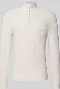 Christian Berg Strickpullover mit gerippten Abschlüssen