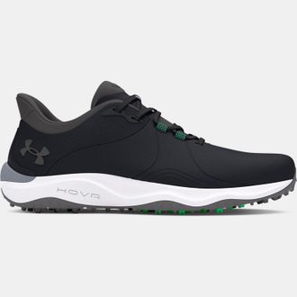 Under Armour Drive Pro Spikeless Golfschuhe für breite Füße für Herren Schwarz / Schwarz / Titan Grau 47.5