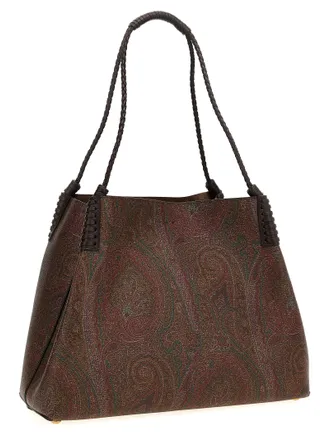 Etro Womens Brown Cotton Tote Bag