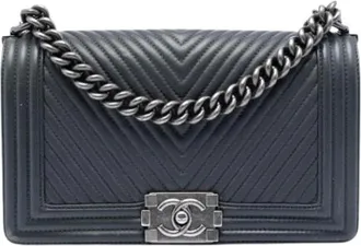 Chanel Pre-owned The Boy Flap - Femme - Pre-owned - Gris - Taille: ONE Size