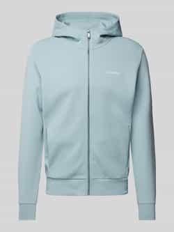 Calvin Klein Sweatjacke aus Viskose mit Label-Print
