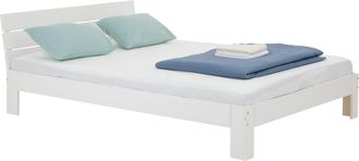 IDIMEX Massivholzbett Thomas, sch&ouml;nes Einzelbett mit Liegefl&auml;che 140 x 190 cm, Schlichtes Holzbett aus Kiefer massiv in wei&szlig;