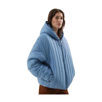 1989 STUDIO Puffer Cropped Jacket - - Jackets - Damen - Blau - M