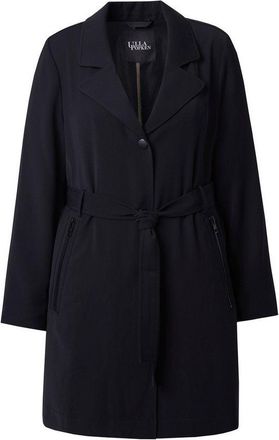 Ulla Popken Outdoorjacke Trenchcoat A-Linie Reverskragen Bindeg&uuml;rtel